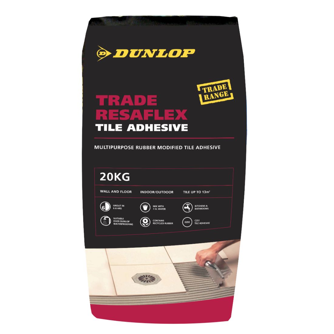 Trade Resaflex Tile Adhesive Grey 20kg 16552 | PlaceMakers NZ