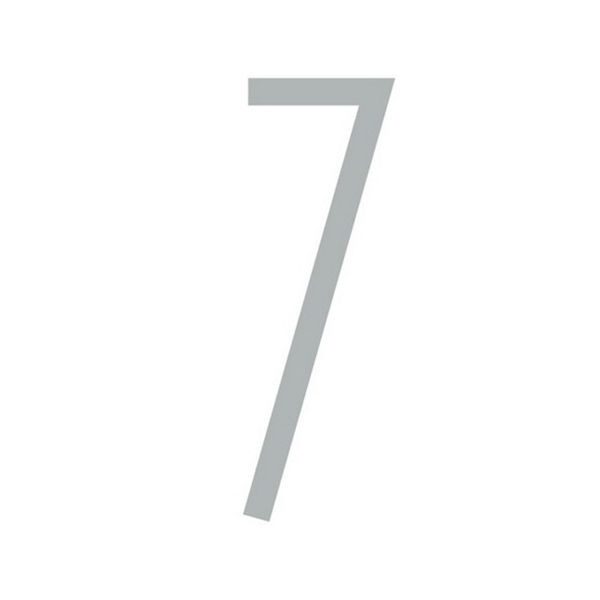 Letterbox Number 7 80mm Silver Adhesive | PlaceMakers NZ