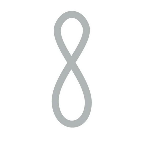 Letterbox Number 8 80mm Silver Adhesive | PlaceMakers NZ