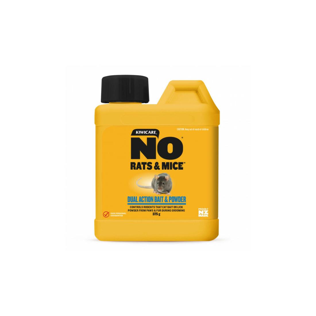 No Rats and Mice Pesticide Dual Action Bait and Powder 375g ...