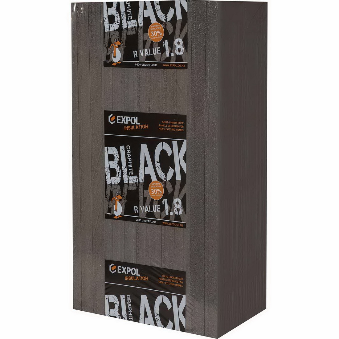Expol Under Floor Insulation 1200 x 470 x 60mm 0.49 sq-m Black BLACK470 ...