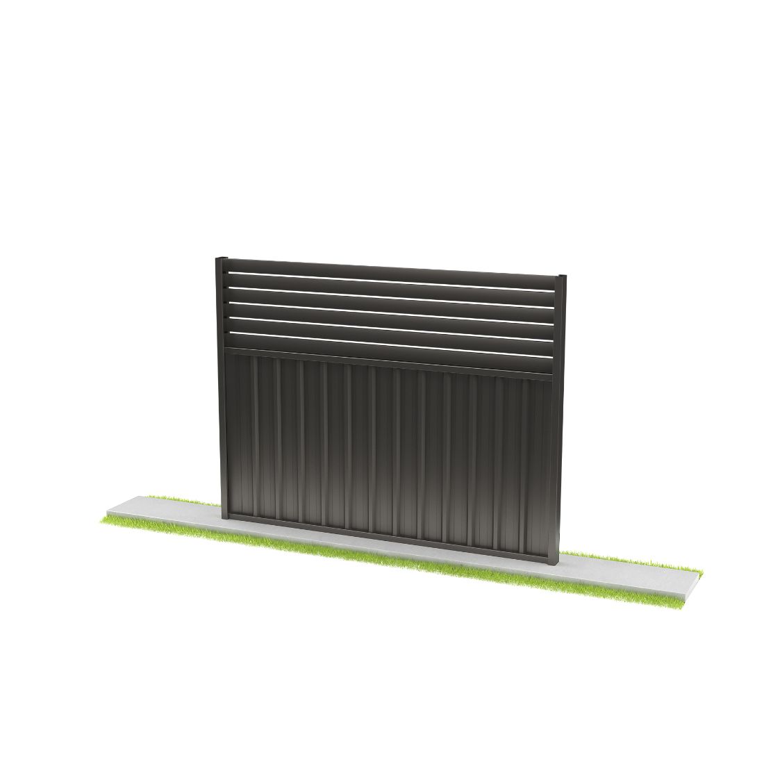 Borderline Fence Panel Grey Friars 2.3M x 1.2/0.6M | PlaceMakers NZ