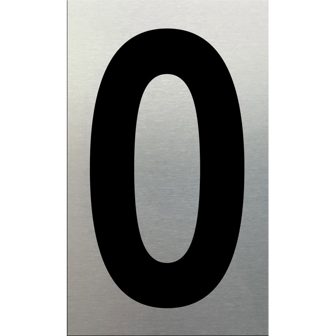 Self-Adhesive Aluminum Number 0 50mm | PlaceMakers NZ