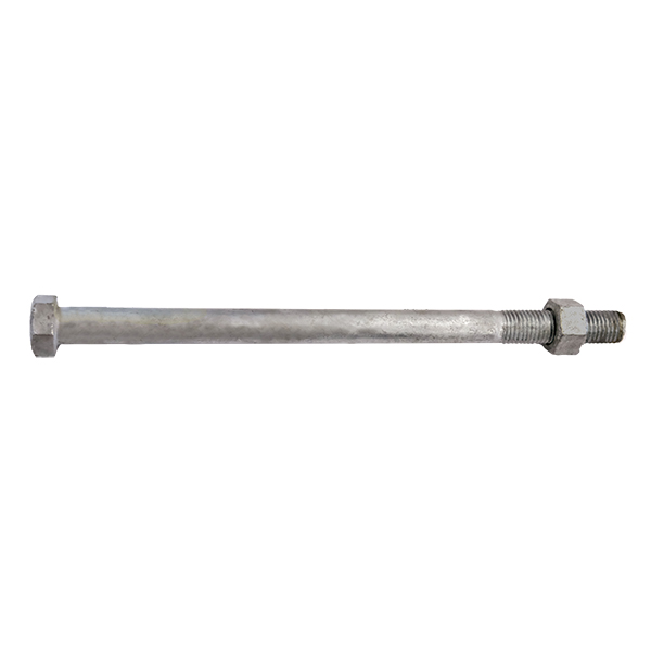 Engineer Bolt & Nut Galvanised Steel M16 300mm | PlaceMakers NZ