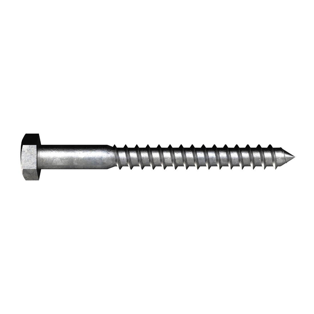 Coach Screw 10 x 120mm Hex Head 4.6 Galvanised Steel | PlaceMakers NZ