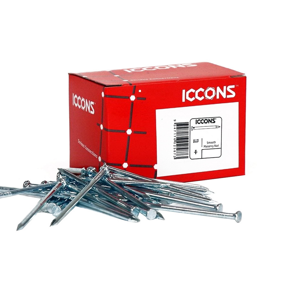 Flat Head Masonry Nail 2.5 x 30mm Zinc 100 Pack | PlaceMakers NZ