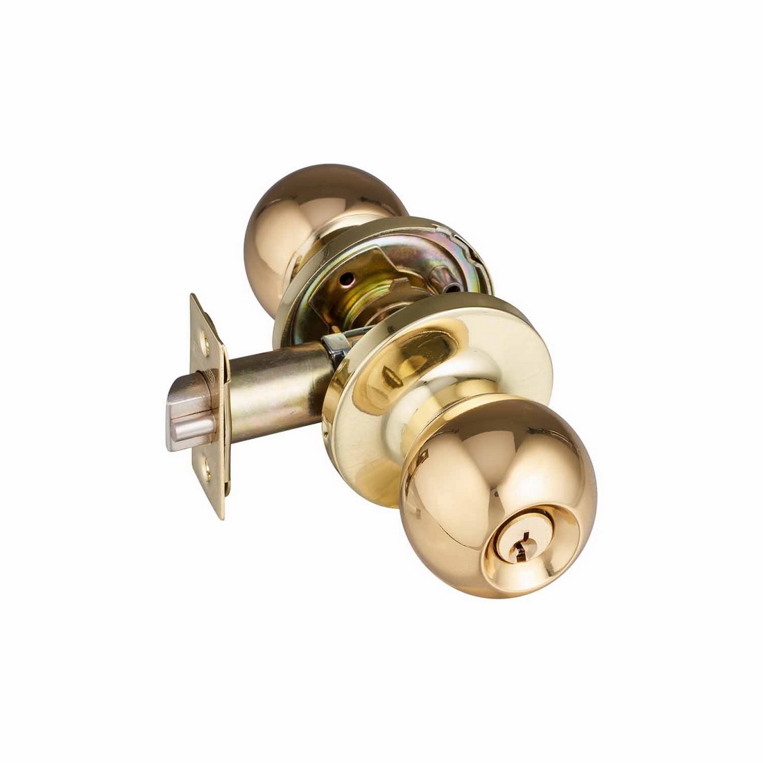Regent Denver Entrance Lock Set Polished Brass | PlaceMakers NZ