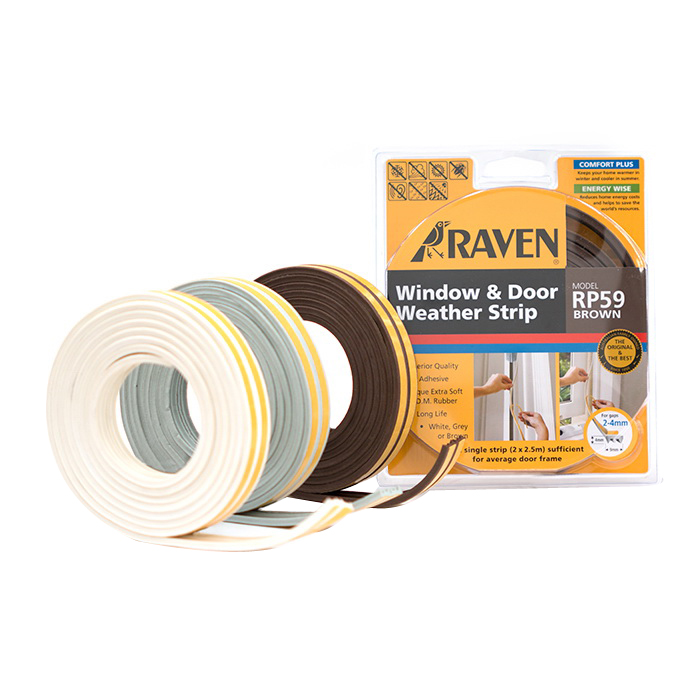 RP59 Weather Strip 9 x 4mm x 5m EPDM Rubber White 4983 | PlaceMakers NZ