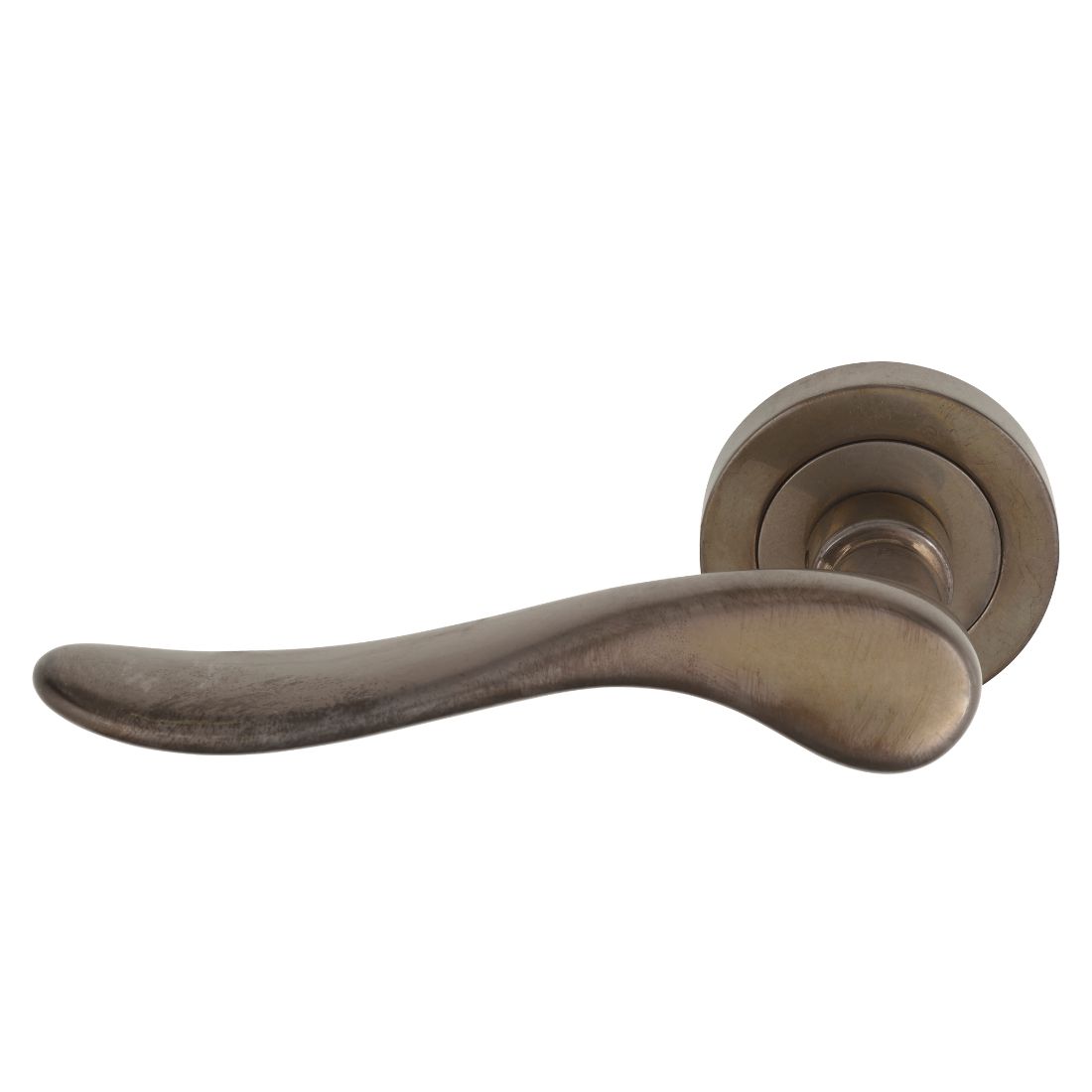 Haven 52mm Round Rose Lever Set Natural Bronze 8167-NB | PlaceMakers NZ
