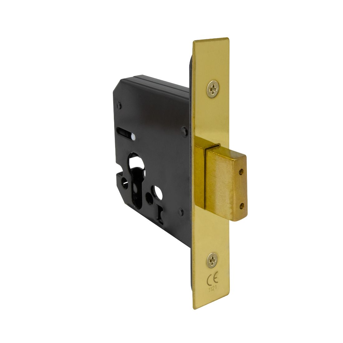 Euro Deadbolt 57mm Backset 78mm Case Polished Brass 1135-PB ...