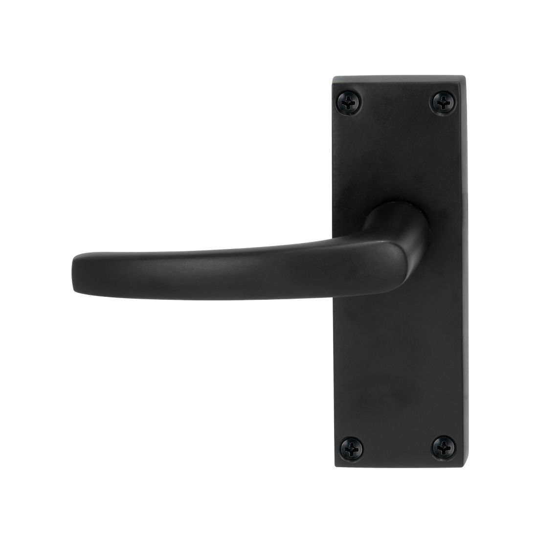 Contract Lever Latch 120 x 42mm Plate Black 9015-BLK | PlaceMakers NZ