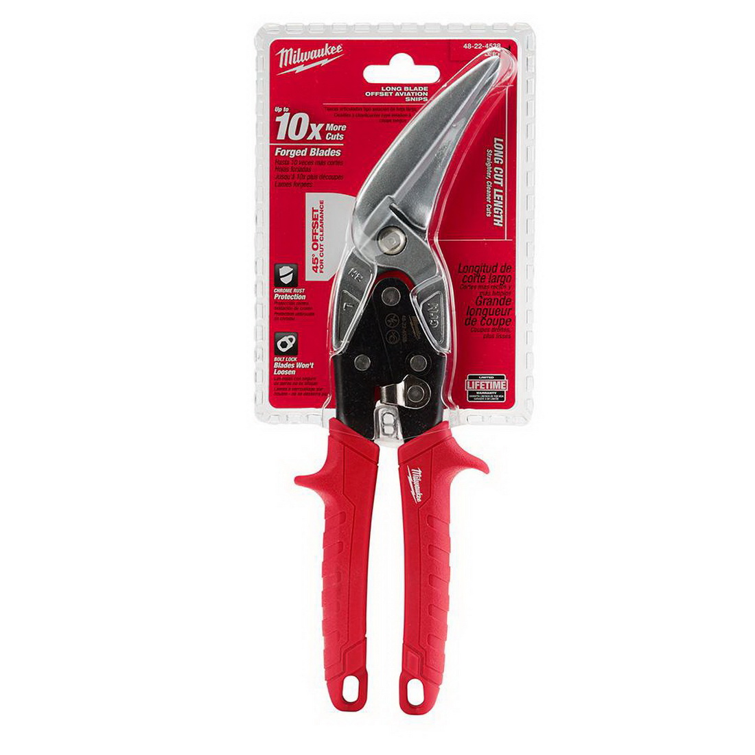 Long Cut Offset Left Aviation Snips 11 inch | PlaceMakers NZ