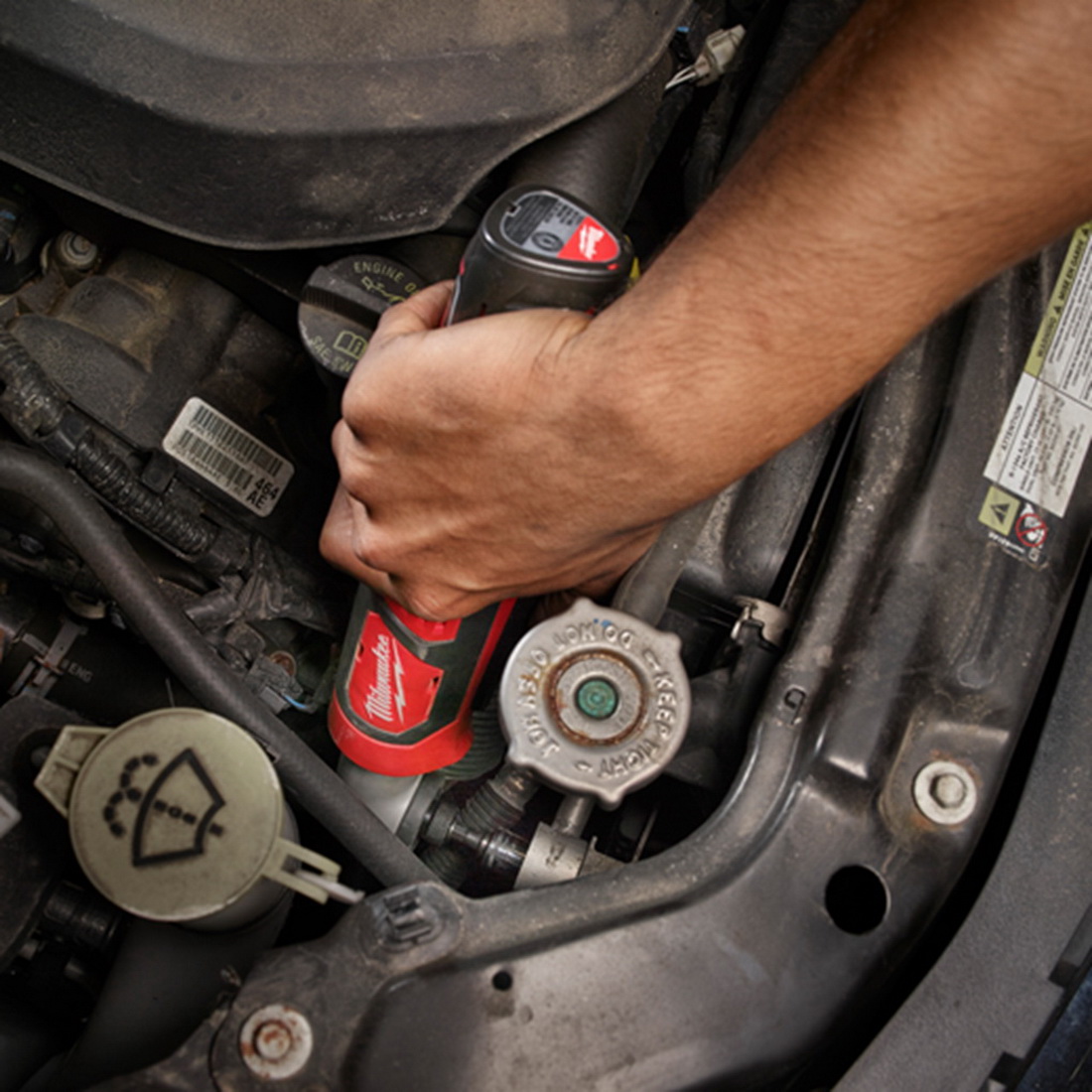 M12 Cordless Right Angle Impact Driver 1/4 inch Hex Skin M12BRAID-0 ...