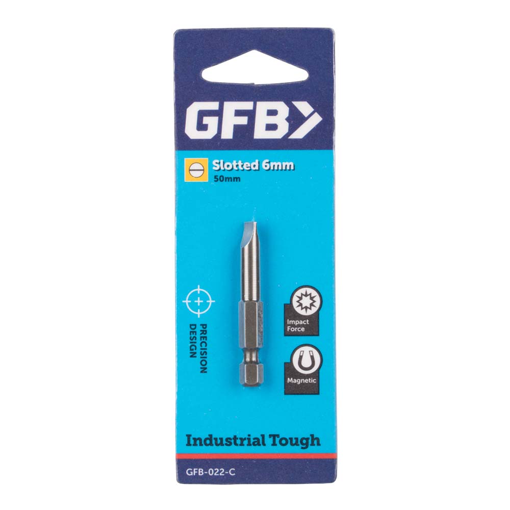 Slot Screwdriver Bit 6mm x 50mm | PlaceMakers NZ