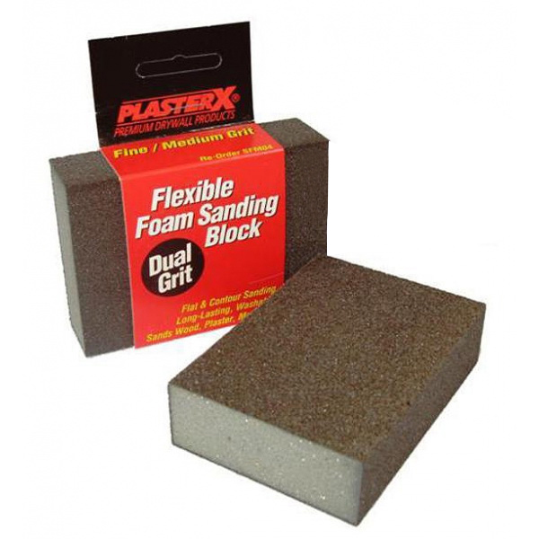 PlasterX Foam Sander Fine and Medium Grit 10 Pack SFM04TP | PlaceMakers NZ
