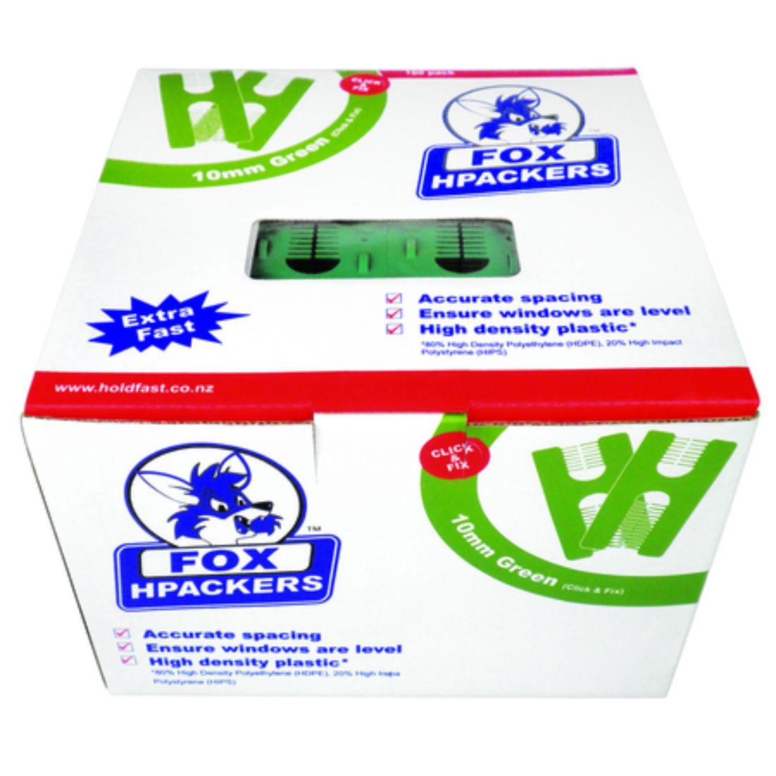 Click & Fix H Packer Green 10mm 100 Pack | PlaceMakers NZ