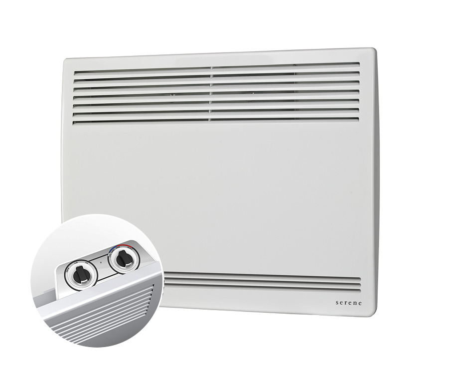 Primo 1000W Manual Convection Panel Heater 460 x 400mm French White ...