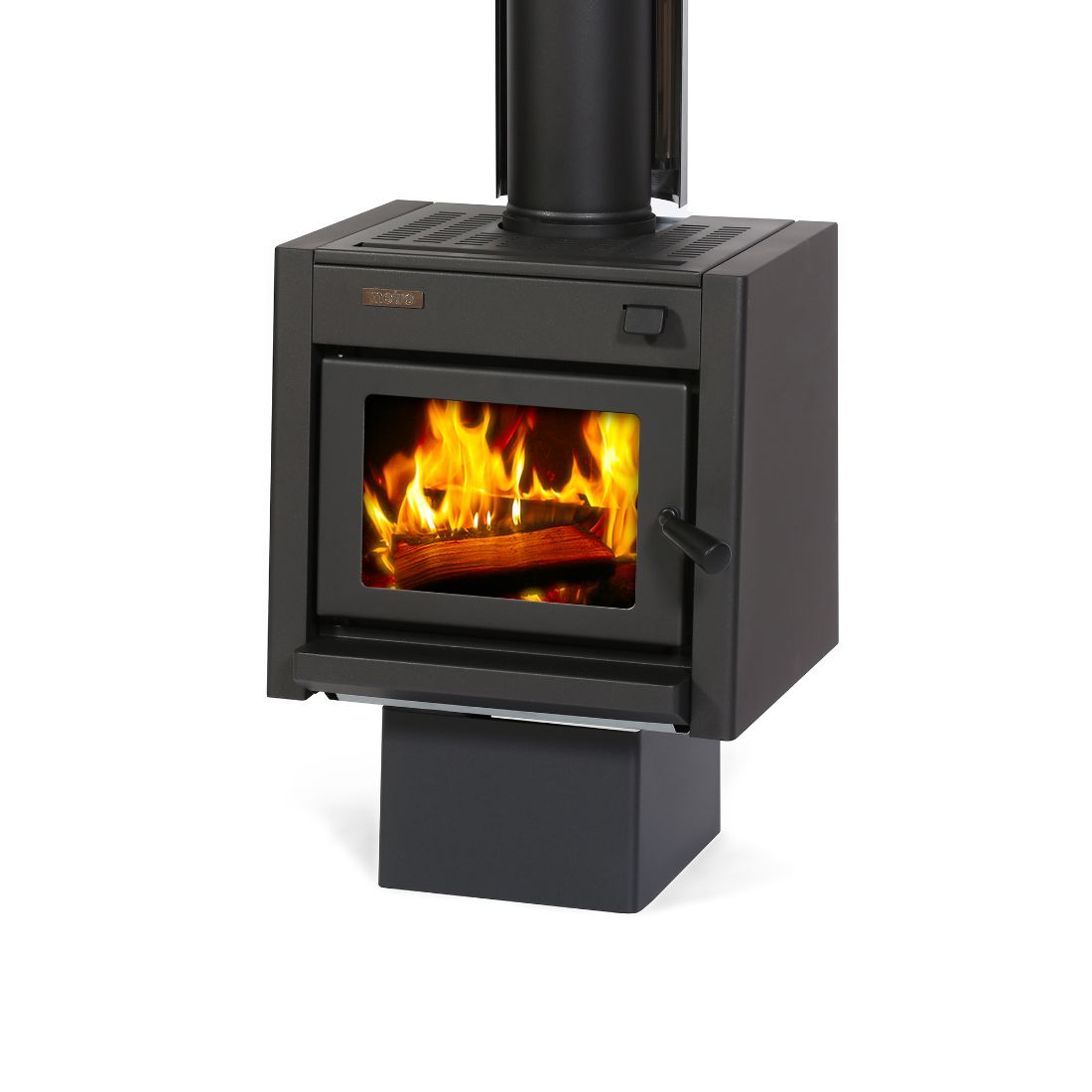 ECO Tiny Ped Freestanding Wood Fire Metallic Black | PlaceMakers NZ