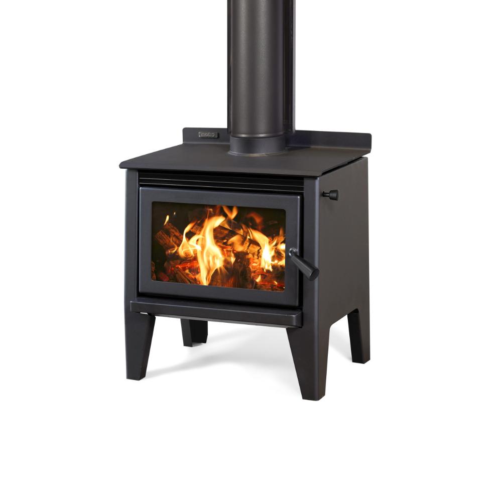 LTD Wee Rad - Leg Freestanding Wood Fire Metallic Black | PlaceMakers NZ