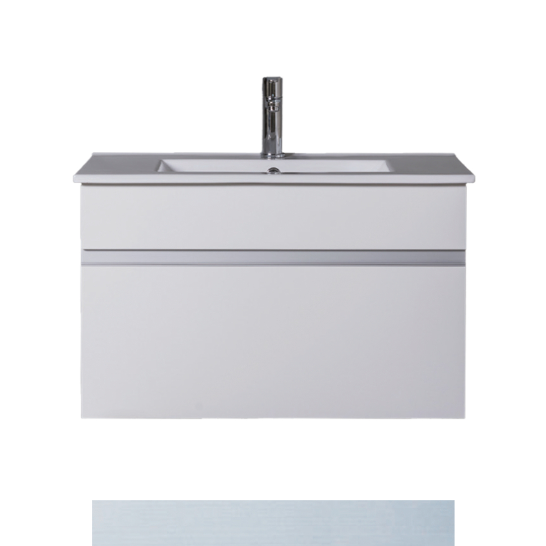 Armada Wall Hung Vanity 1 Drawer 750mm Grey Rift ARM75DWHGR ...