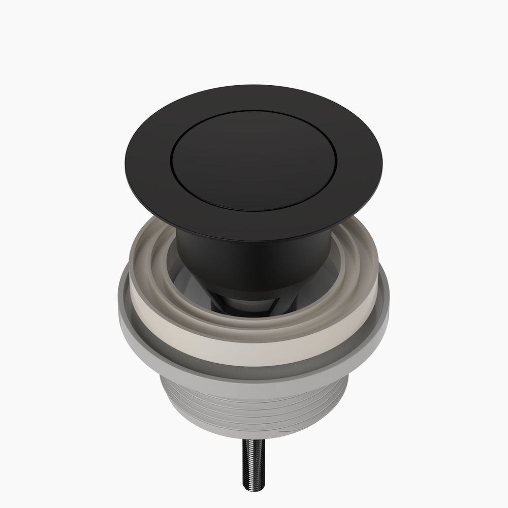 Pop Up Plug and Waste Matte Black CL60001.B | PlaceMakers NZ