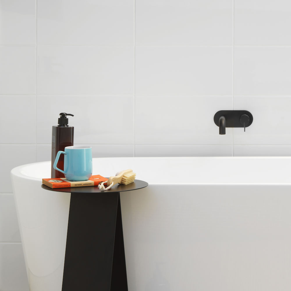 Round Blade Wall Basin/Bath Mixer 220mm Matte Black CL10061.B5A ...