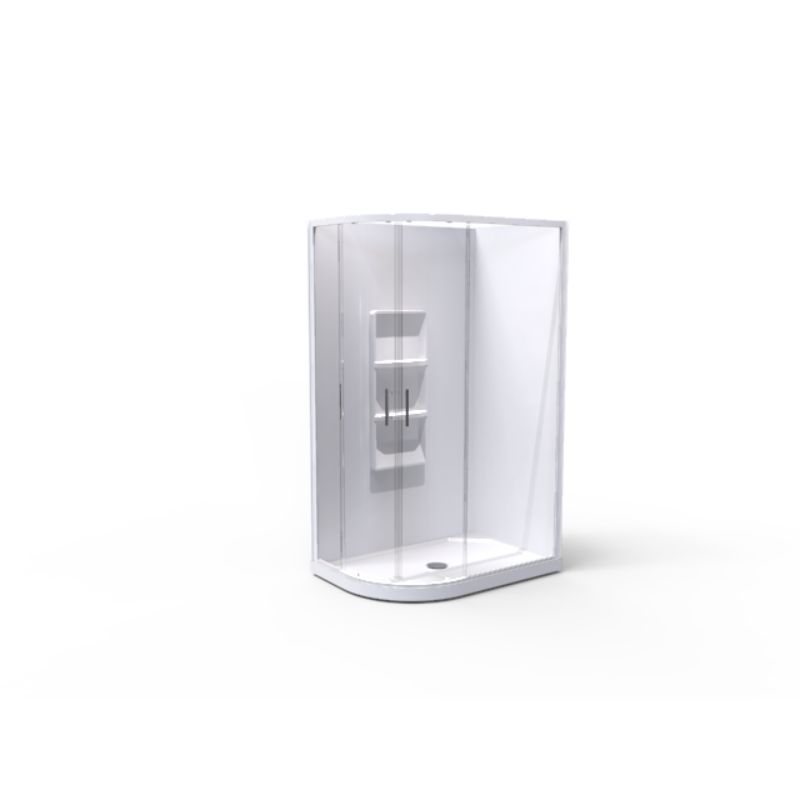 Luna Shower Enclosure 1200 x 800mm Round Moulded 1LU2W28RMSRX ...