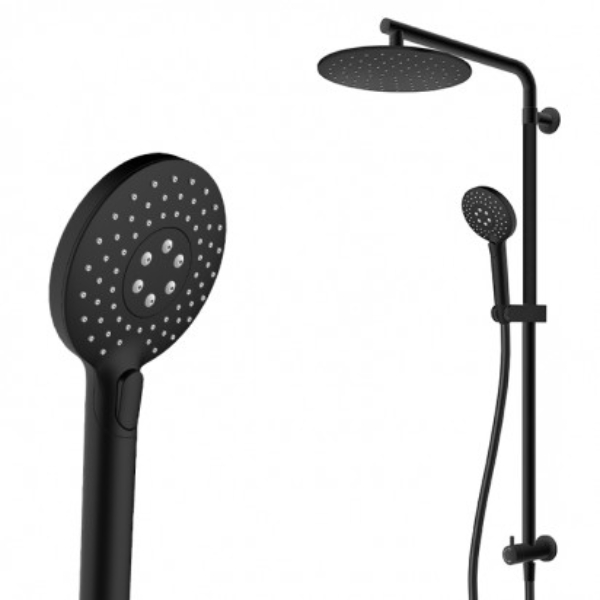 Splash Plus Round Column Shower Black 40361.13 | PlaceMakers NZ