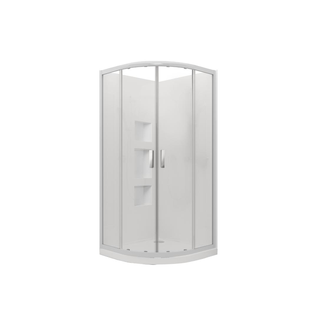 Valencia Elite Shower Round Sliding 1 x 1 Sat Corner Cont+ R/W 706770A ...