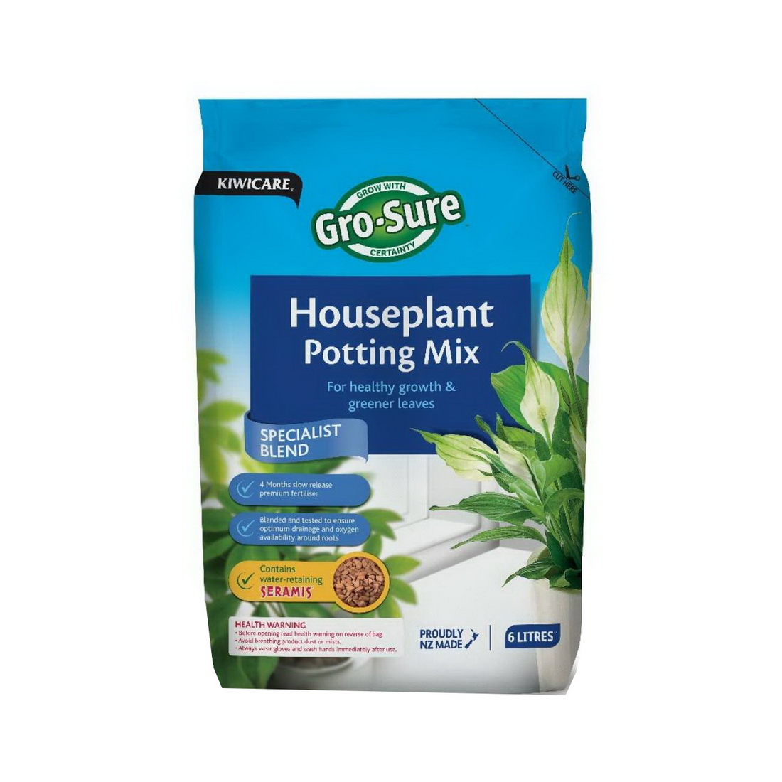 Gro-SureMedia Houseplant Potting Mix 6L | PlaceMakers NZ