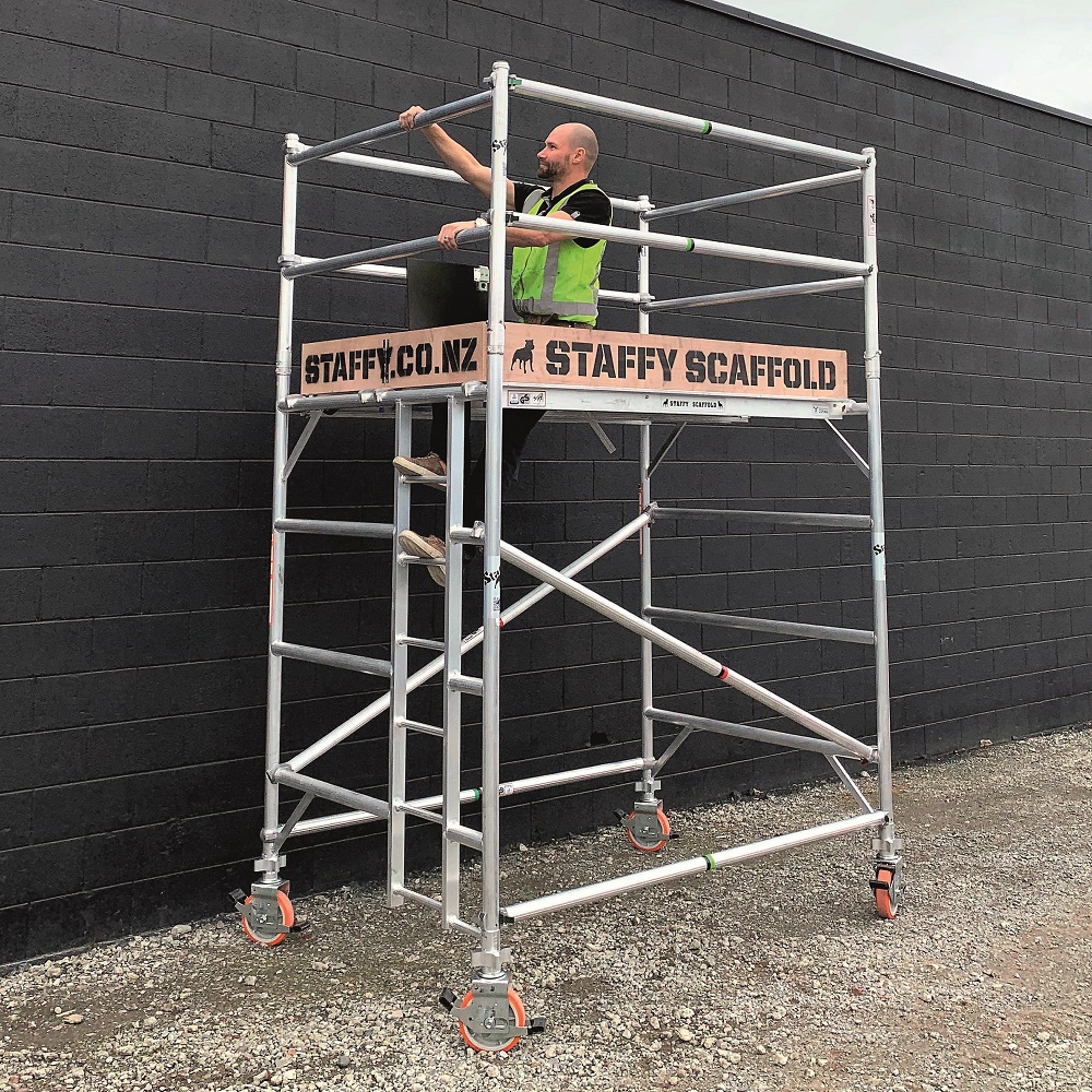 3m Mobile Aluminium Scaffold Tower Double Platform 900kg CORE1400-3 ...