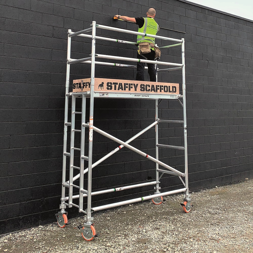 3m Mobile Aluminium Scaffold Tower Single Platform 450kg CORE800-3 ...