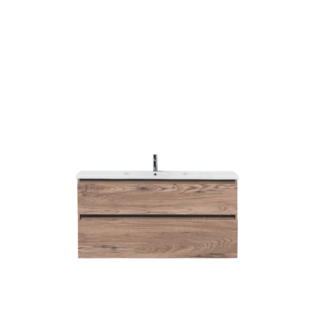 Carlton Wall Hung Vanity 2 Drawer 1200mm French Oak | PlaceMakers NZ