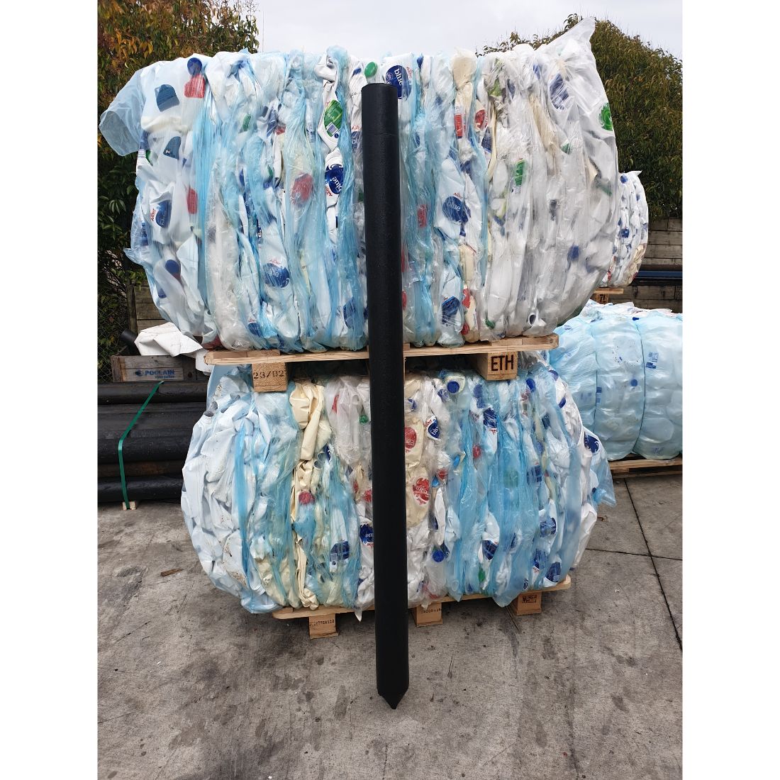 Recycled Plastic Round Fence Post Pointed 100mm x 1.8m | PlaceMakers NZ