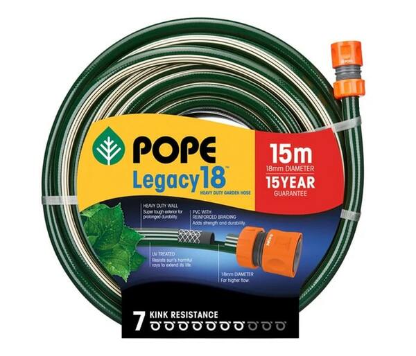 Legacy Heavy Duty Tap Ready Hose 18mm x 15m | PlaceMakers NZ
