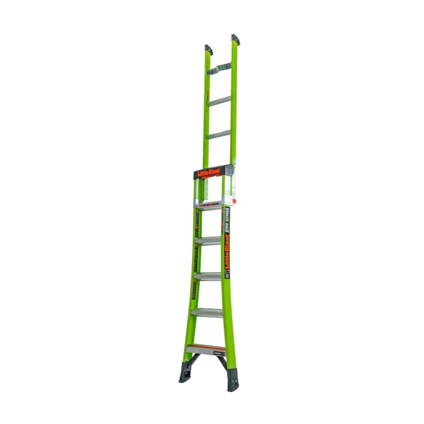 King Kombo 6 Step Fibreglass Dual/Triple Purpose Ladder 150kg LKK6 ...