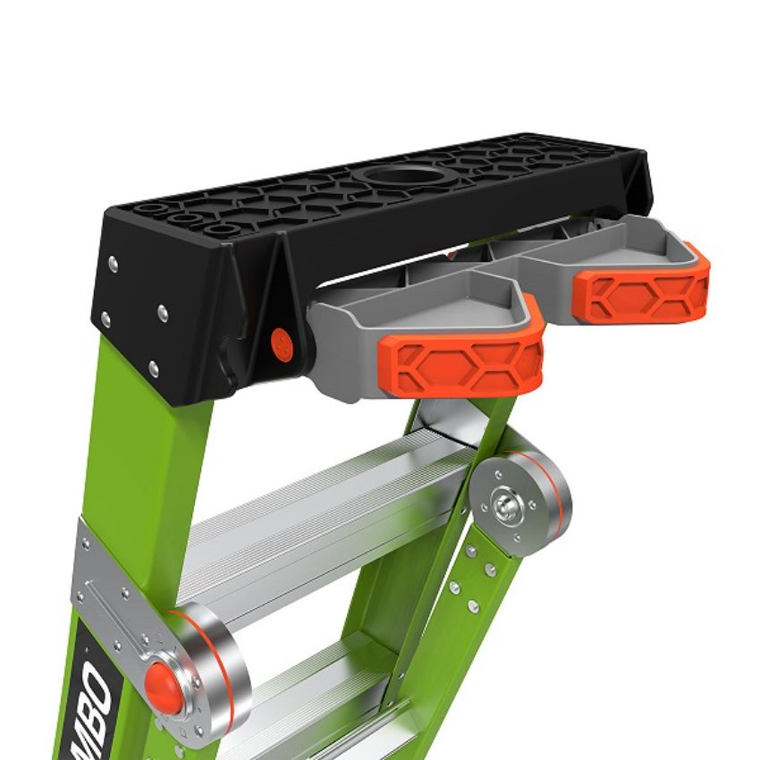 King Kombo 8 Step Fibreglass Dual/Triple Purpose Ladder 150kg LKK8 ...