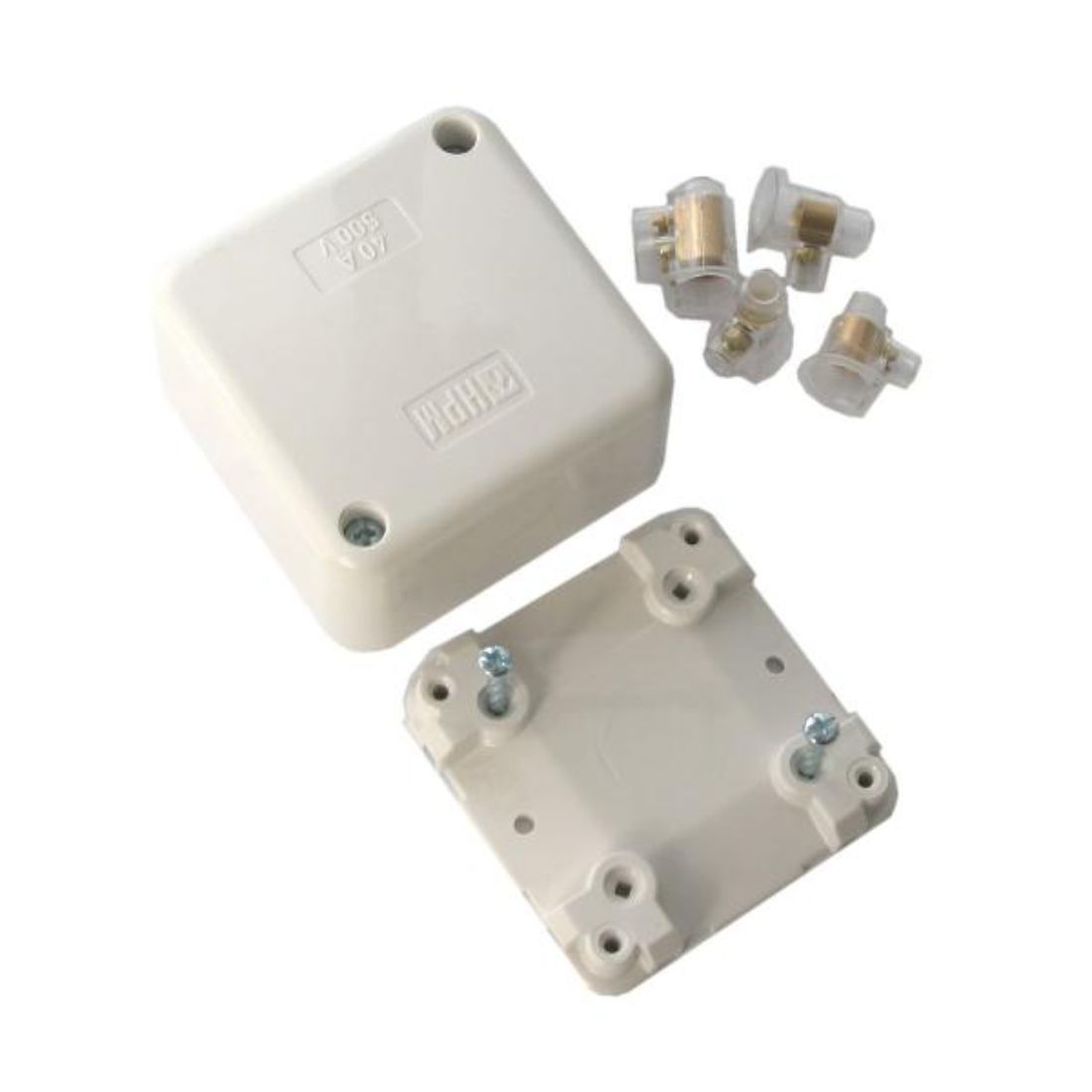 Junction Box 4 x 40A Connectors White | PlaceMakers NZ