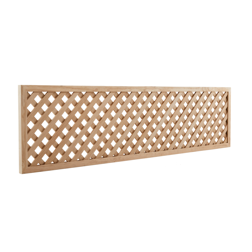 Radiata Trellis Fence Topper Diagonal Framed Stainless Fixings 600 x ...