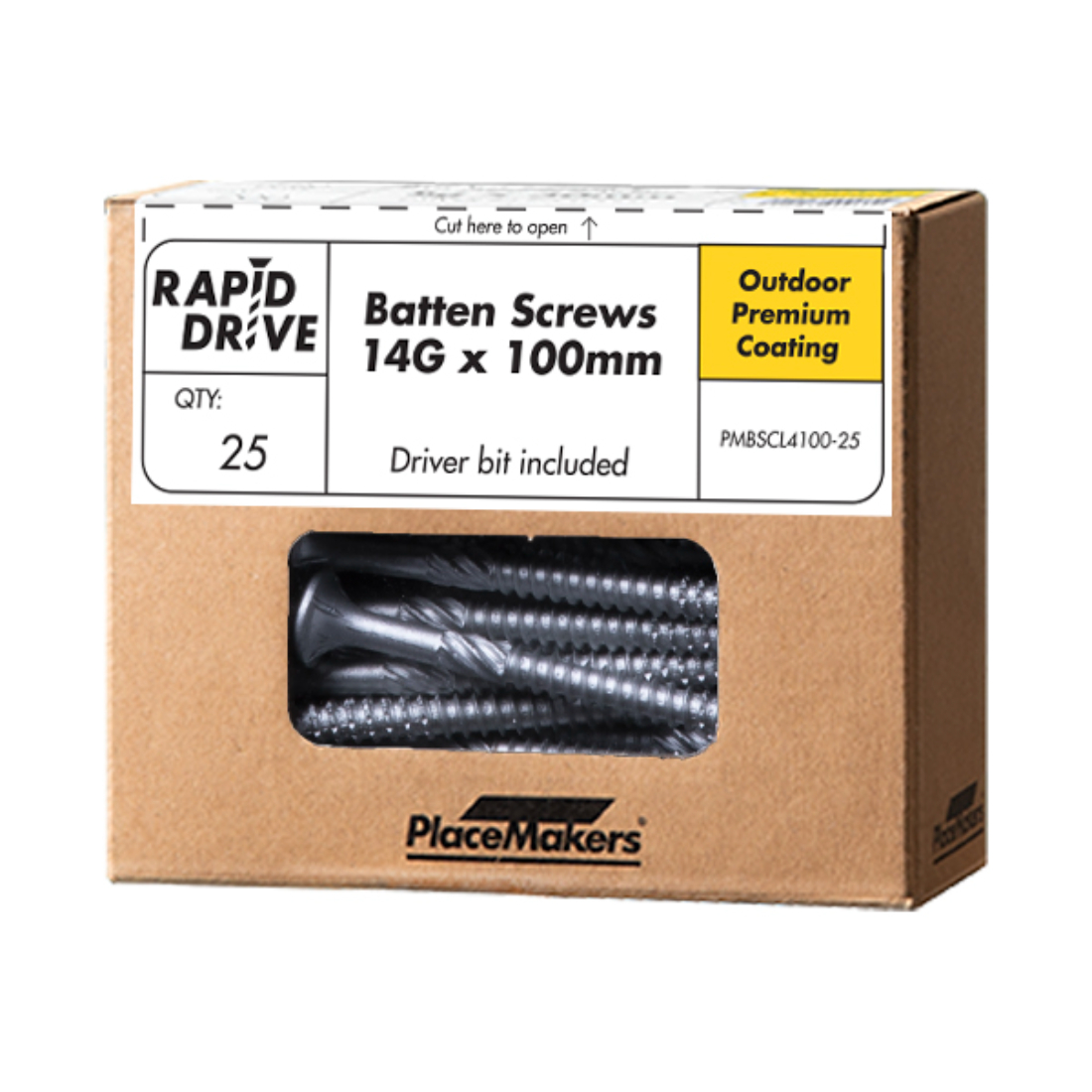 Batten Screw Bugle Head Hex Drive incl. driver bit Class 4 Galvanised ...