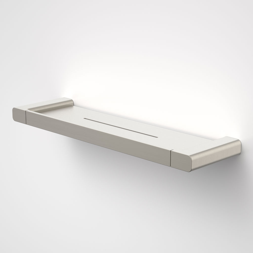 Luna Metal Shelf Brushed Nickel 99610BN | PlaceMakers NZ