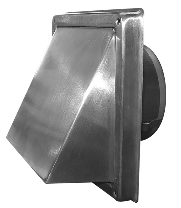 Designer Weather Proof Cowl 100mm Stainless Steel No Flap | PlaceMakers NZ