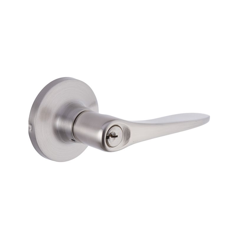 Regent Rubens Entrance Lock Set Satin Nickel Plate | PlaceMakers NZ