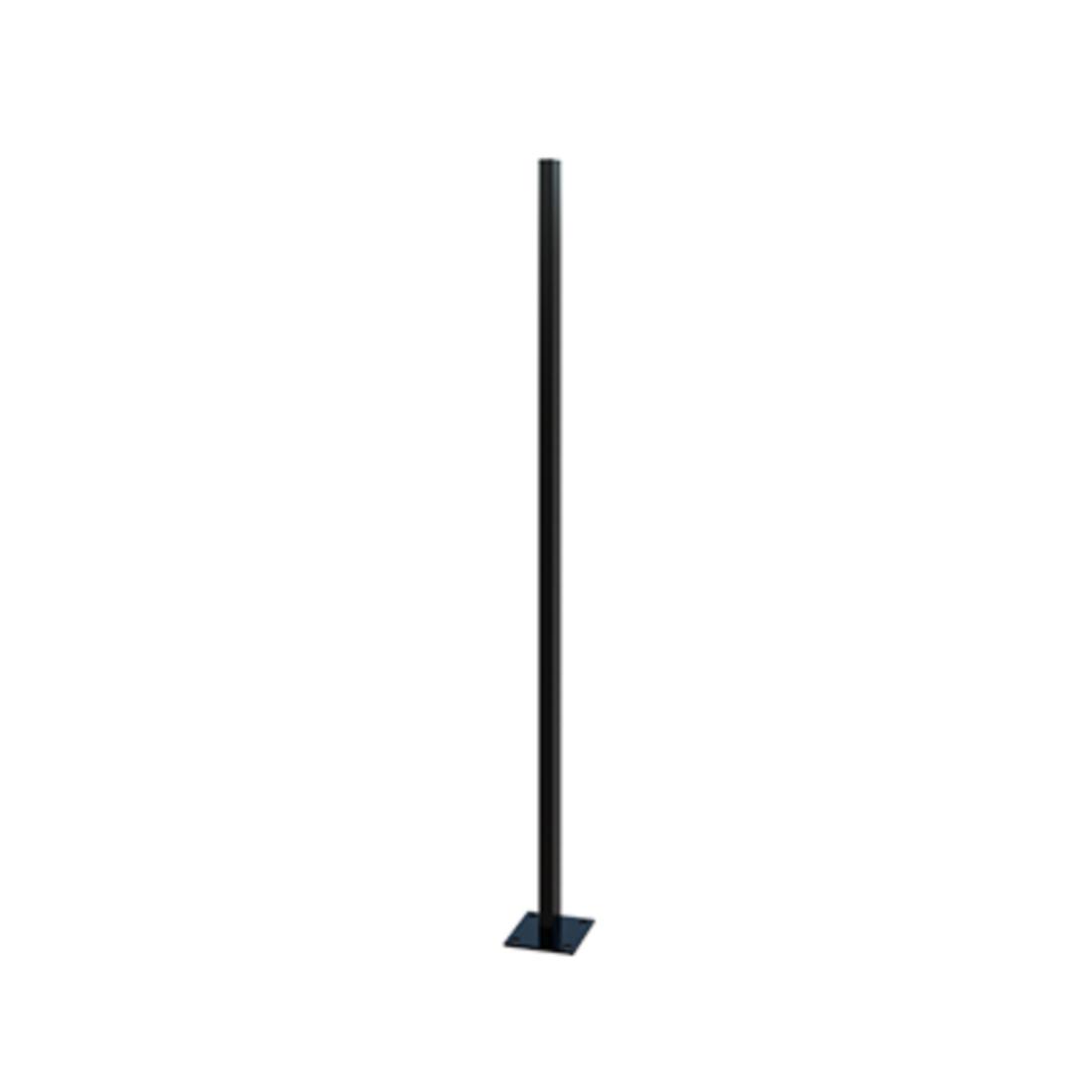 Flanged Post Aluminium 50 x 25 x 1300mm Black | PlaceMakers NZ