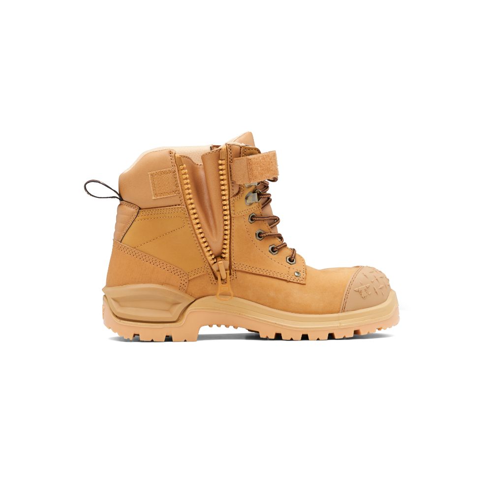 Safety Boot 4997 Buck 3.0 Wheat 6in Zip Side Size 13 | PlaceMakers NZ