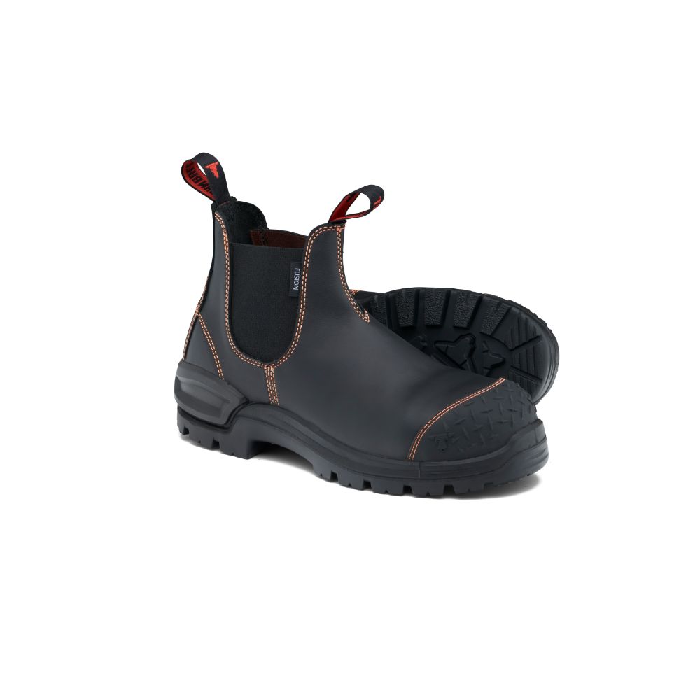 Safety Boot 4991 Fusion 3.0 Black Elastic Side Size 6 | PlaceMakers NZ