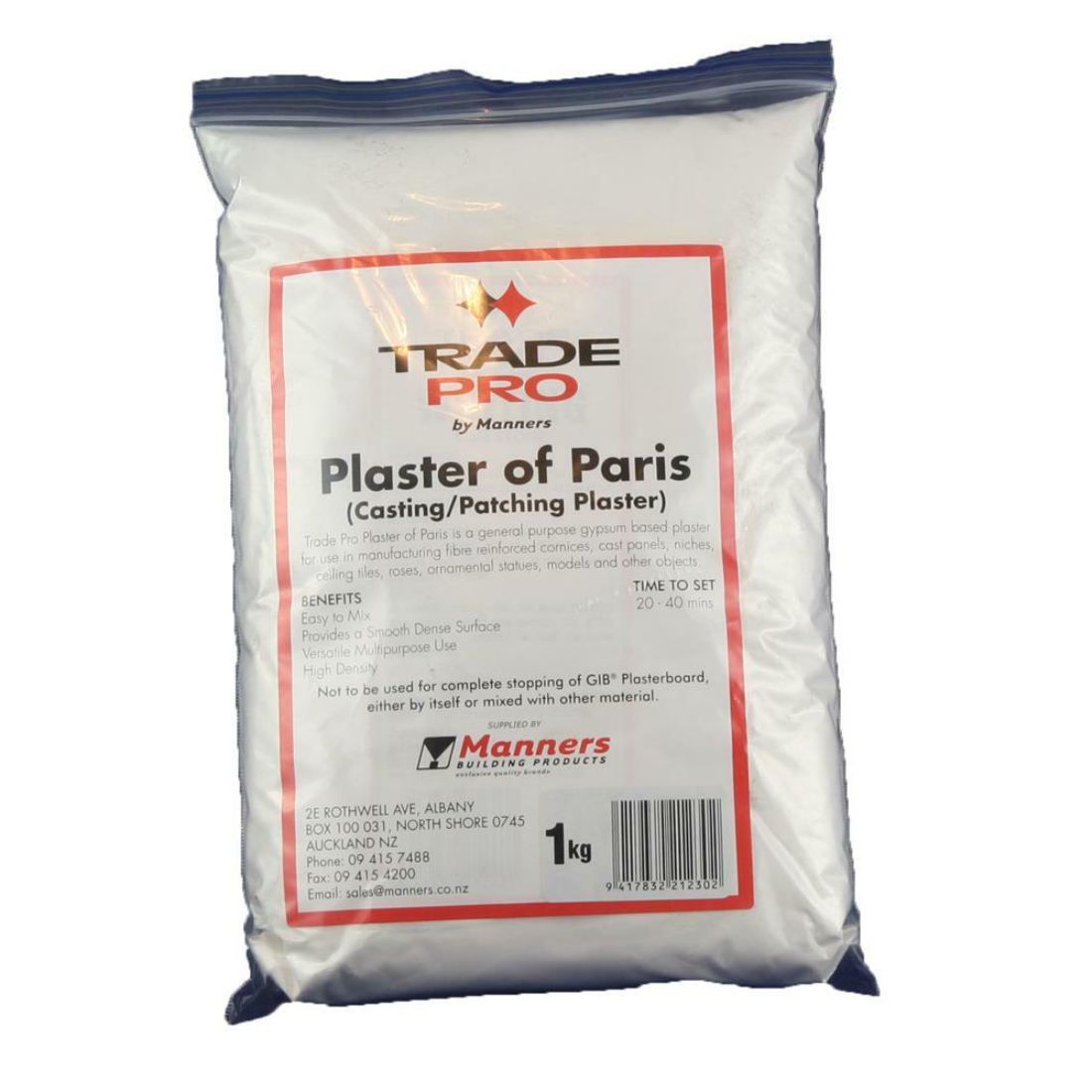 Plaster Of Paris 1kg Bag | PlaceMakers NZ
