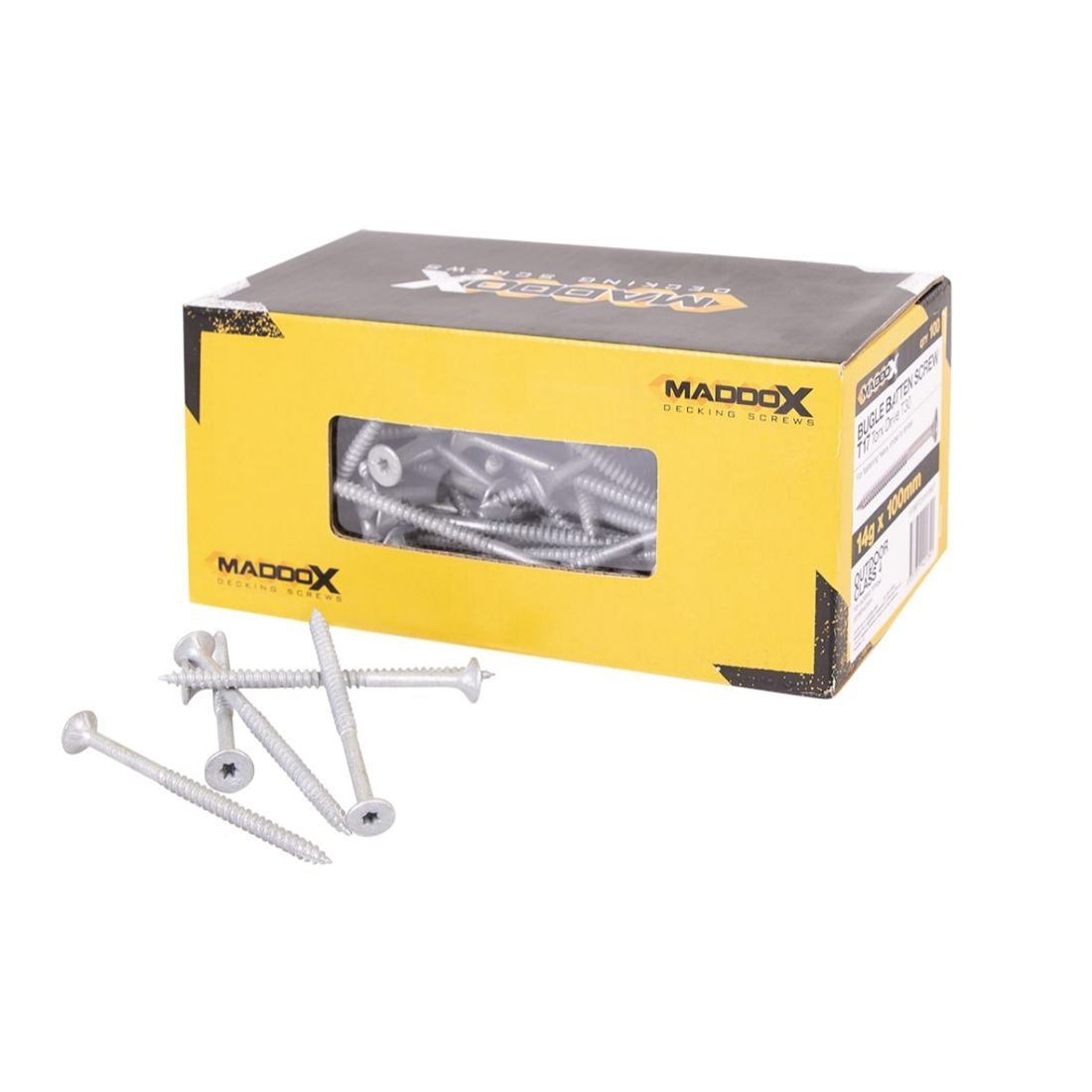 Maddox Bugle Batten Screws T30 Torx Drive 14 Gauge 100mm Class 4 ...