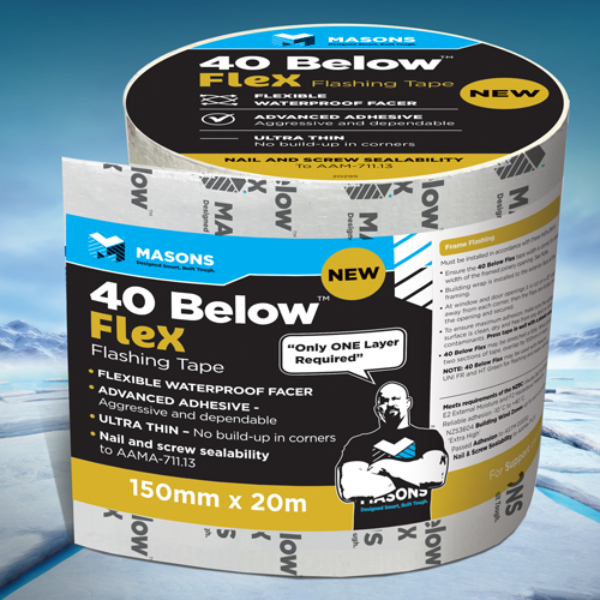 40 Below Flex Flashing Tape 75mm x 20m 40FLXBELOW75X20 | PlaceMakers NZ