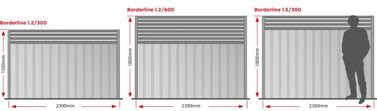Borderline Fence Panel Karaka 2.3 x 1.8m x 60mm | PlaceMakers NZ